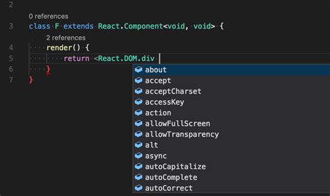 Tsx Intellisense Does Not Initially Show Suggestions For Properties When The Tag Is A Dotted