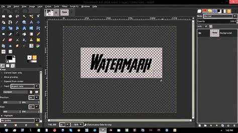 How To Create Watermark In GIMP YouTube Gimp Watermark Create