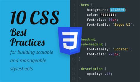 10 Best Practices For Improving Your Css By Ferenc Almasi Better Programming Medium