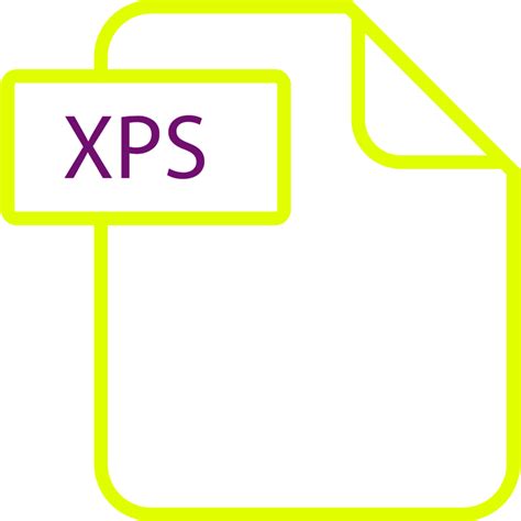 Xps File Format Icon Rounded Shapes Outline Illustration 57325680 Png
