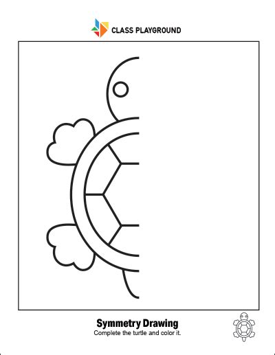 Printable Symmetry Turtle Class Playground
