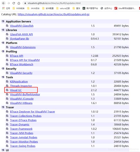 Visualvm手动安装visualgc插件com Sun Tools Visualvm Modules Visualgc Csdn博客