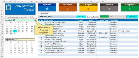Automated Daily Activity Tracker In Excel Ultimate Task Management TheDataLabs