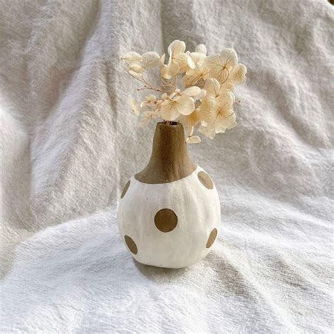 黑陶白粉引點點花瓶 乾燥花器 王榕手作陶
