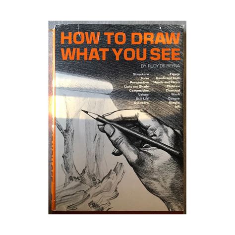 70s Art Book How To Draw What You See By Rudy De Reyna Etsy