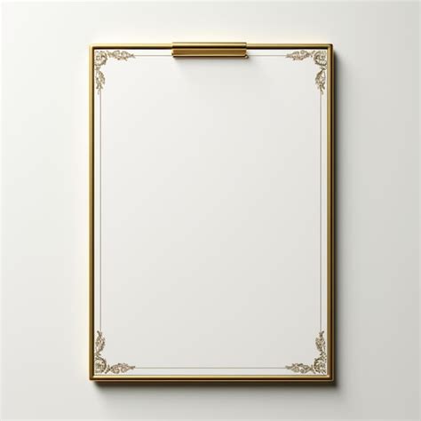 Premium Ai Image Empty Menu Template Model