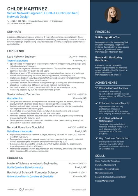 5 Ccna Network Engineer Resume Examples Guide For 2024