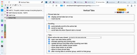 A Roundup Of Vertical Tab Support In Mac Web Browsers Tidbits