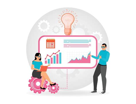 Business Team Collaborates On Analyzing Growth Strategy Data And Graphs 57988621 Vector Art At