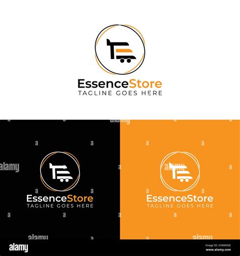 Essence Store Shop Logo E Commerce Logo Design Stock Vector Image And Art Alamy
