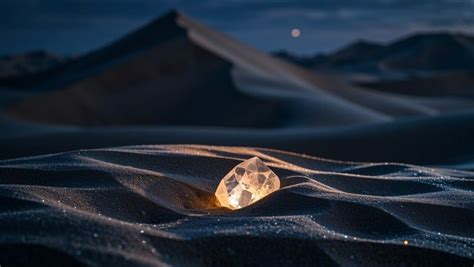 Free Moonlit Desert Crystals Image Macro Sand Desert Download At Stockcake