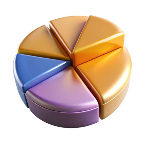 Beautiful Traditional Data Visualization 3d Pie Chart Segmentation