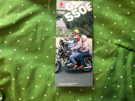 1978 Suzuki Gs 750 E Motorcycle Brochure Spec Sheet Excellent Oem Ebay