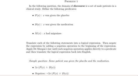 solved in the following question the domain of discourse is