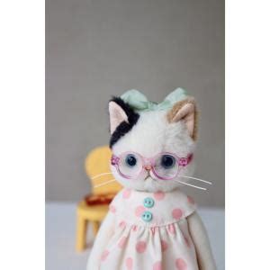 オッドアイ双子ちゃんきせかえセット赤サロペット parico doll パリco 猫ぬいぐるみ 人形キャラクタードール