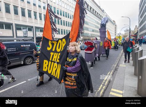 London Uk 24 Apr 2024 A Procession From The Department For Energy Security And Net Zero Desnz