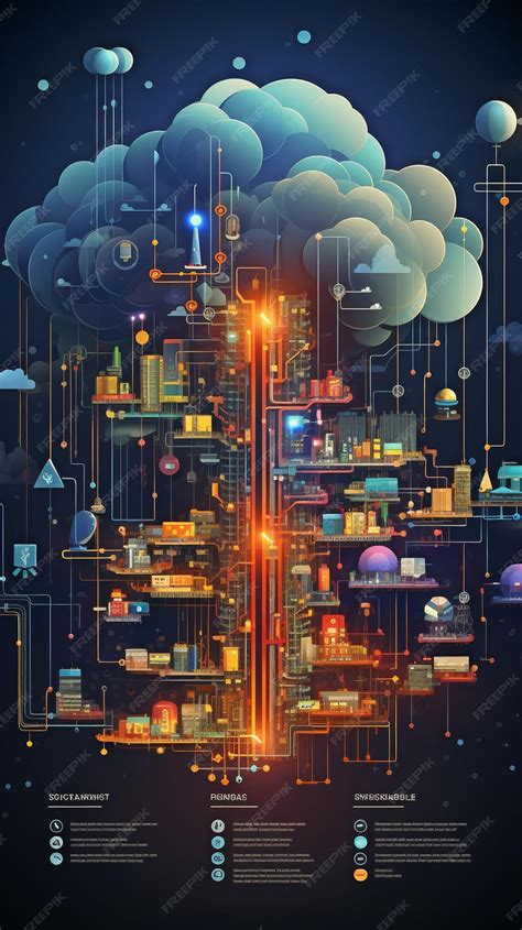 Cloud Storage For Big Data Is An Abstract Idea Premium Ai Generated Image