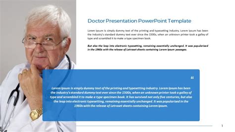 Doctor Presentation Powerpoint Template Pptuniverse