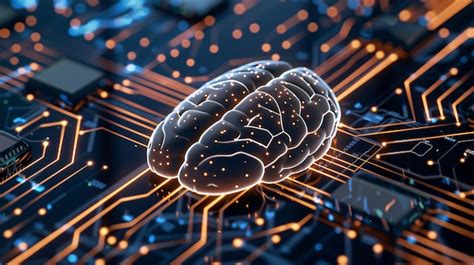 Representation Of A Neural Circuit And Electronic Cyber Brain Integrated Into A Quantum