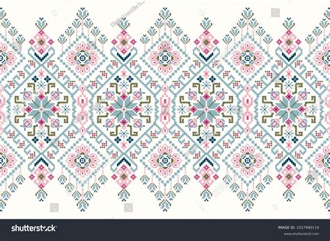 Geometric Oriental Patterngeometric Floral Pattern On Stock Vector Royalty Free 2557990119