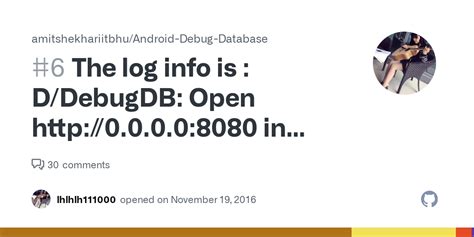 The Log Info Is Ddebugdb Open 00008080 In Your Browser