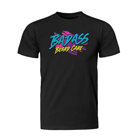 Retro Badass T Shirt Badass Beard Care