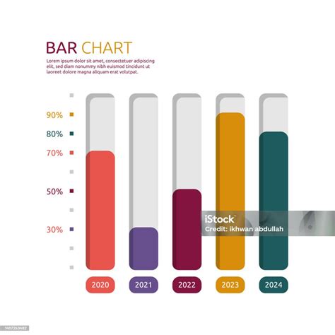 Bar Graphic Chart Statistic Data Infographic Stock Illustration