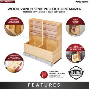 Rev A Shelf Wood Vanity Base Cabinet Organizer W Soft Close Reviews Wayfair