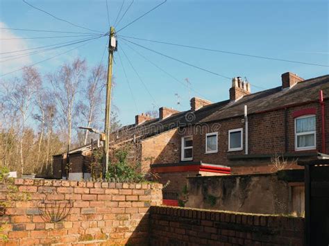 Back Alley From A Yard With Brick Walls In A Typical Old English