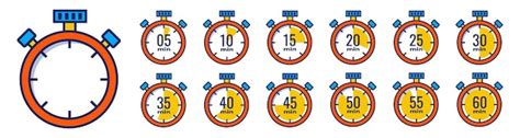 Premium Vector Stopwatch Icon Timers Symbol Countdown Circle Clock Counter Timer Fast Time Icon