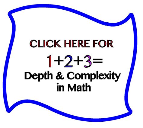depth and complexity button math envision ted