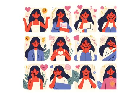 Flat Tiny Behavior Expression Persons Concept By Dianaxstoyanova Thehungryjpeg