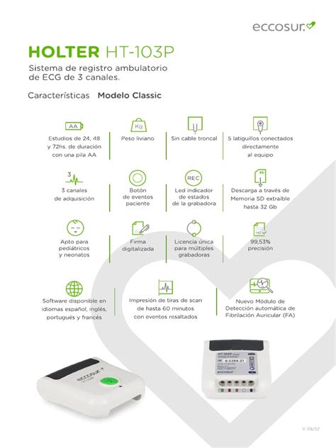 Folleto Holter Ht 103p Pdf