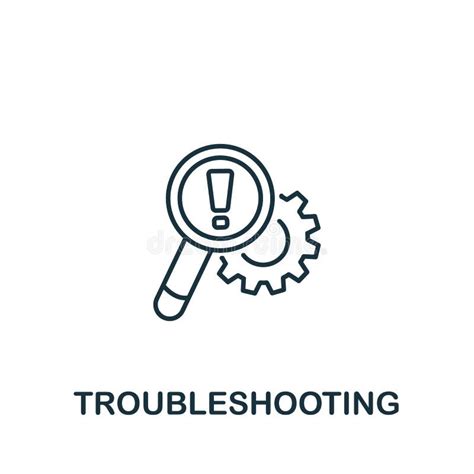 Troubleshooting Icon From Customer Service Collection Simple Line Element Troubleshooting