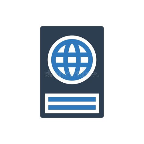 Passport Icon World Travel Pass Icon Stock Vector Illustration Of