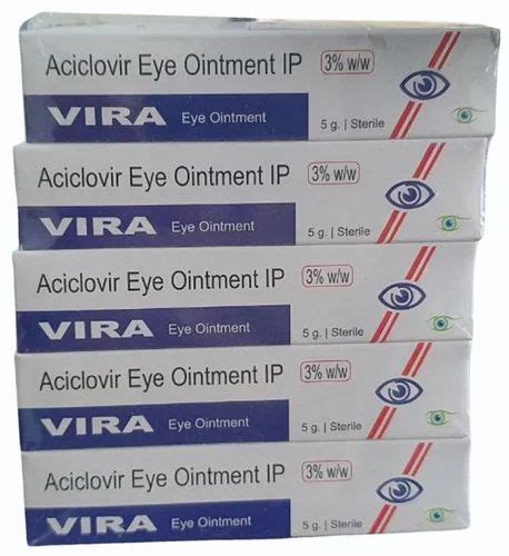 Acyclovir Eye Ointment Packaging Size 5 Gm At ₹ 100 Tube In Surat Id 2852671259712