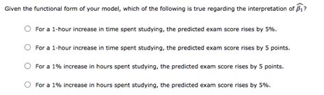Solved 10 Functional Forms Involving Logarithms The