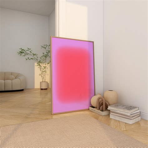 Aura Poster Purple Gradient Print Dopamin Poster Purple Psychedelic