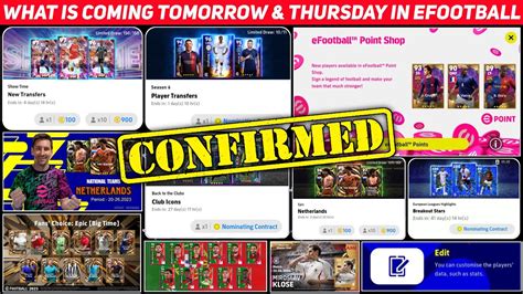 What Is Coming On Tomorrow And Monday In Efootball 2023 Mobile New