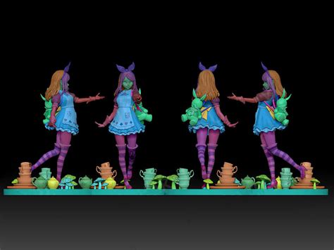 Alice In Wonderland 3d Model By Tan Wan Lin Breda