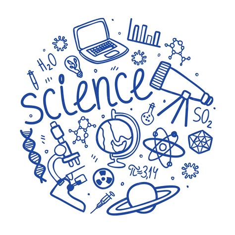 Conjunto De Garabatos Vectoriales De Elementos Científicos Elementos
