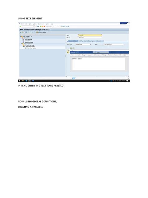 Smartforms 002 Using Text Element Pdf