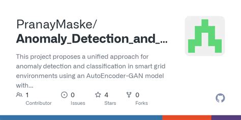 github pranaymaske anomaly detection and classification approach for