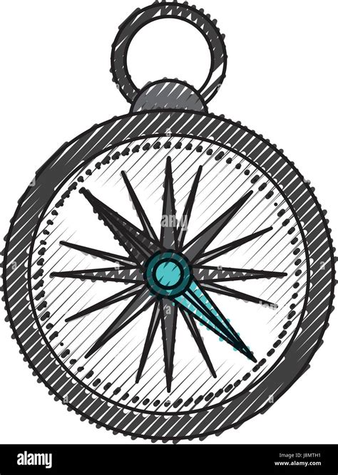 Scribble Compass Cartoon Stock Vector Image And Art Alamy