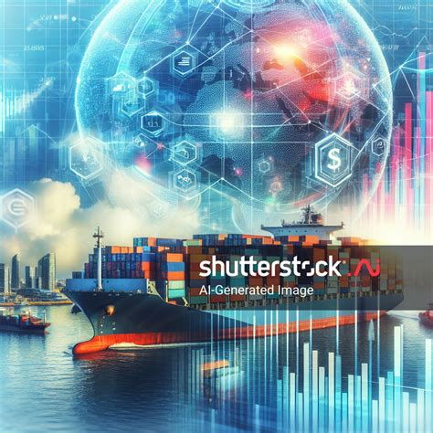 Container Ship Global Business Logistics Import Ai Generated Image