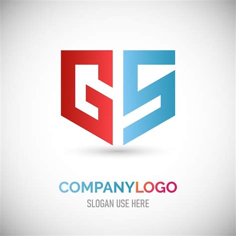 Premium Vector Free Modern Gs Logo Template