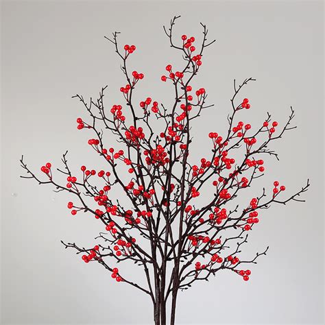 中式仿真花红果浆果梧桐果发财果客厅装饰花餐桌插花喜庆送礼摆件虎窝淘