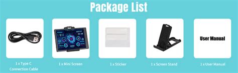 Amazon VBESTLIFE Computer Temp Monitor Inch Mini USB C PC Temperature Display CPU Data