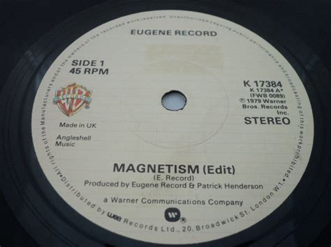 Eugene Record Magnetism 7 Inch Single Top Hat Records