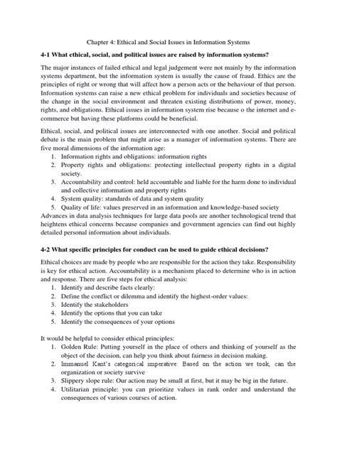 Chapter 4 Summary Pdf Privacy Information